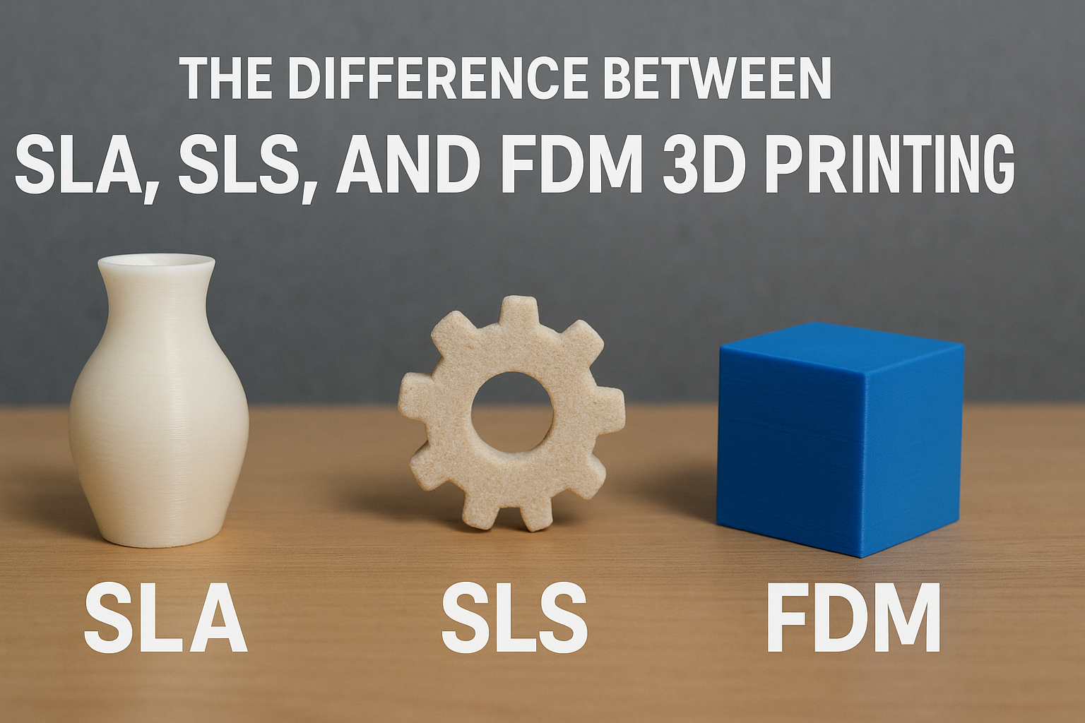 The Difference Between SLA, SLS, and FDM 3D Printing - Boona Prototypes